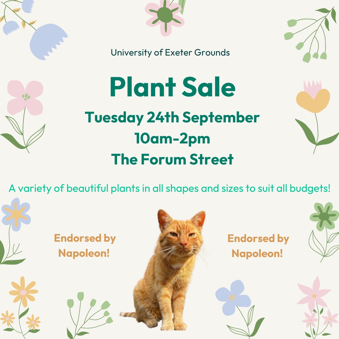 Plant Sale - Tuesday 24th September 2024 - Budding news