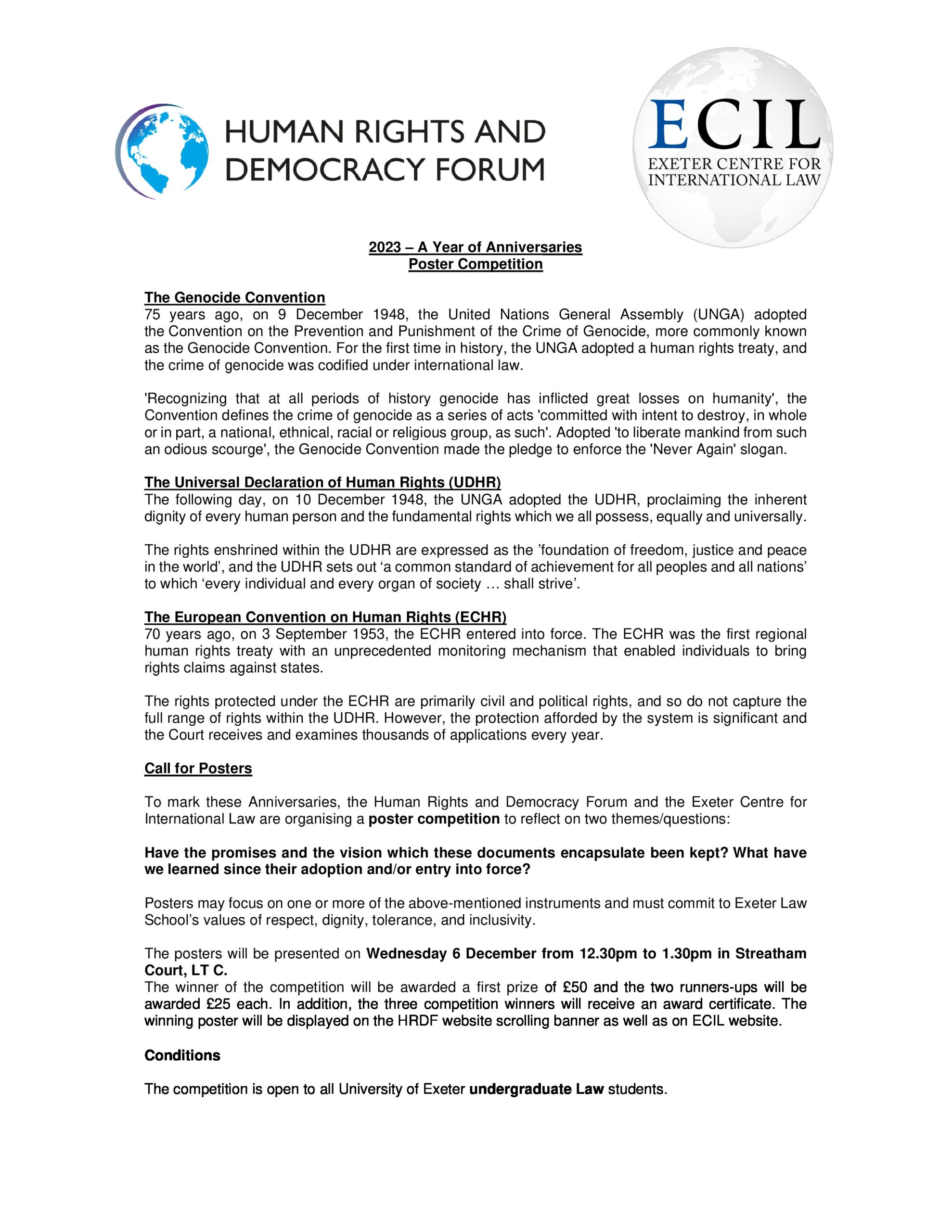 POSTER COMPETITION > Exeter Law School