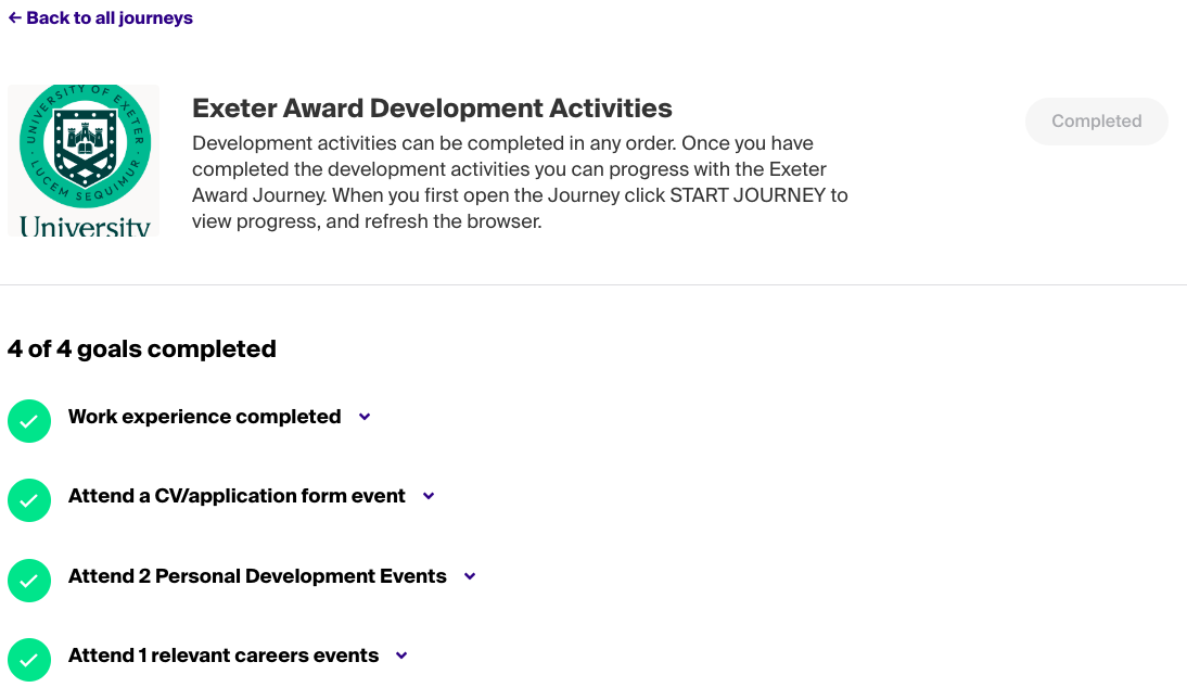 Careers and Employability: The Exeter Award - Students' blog